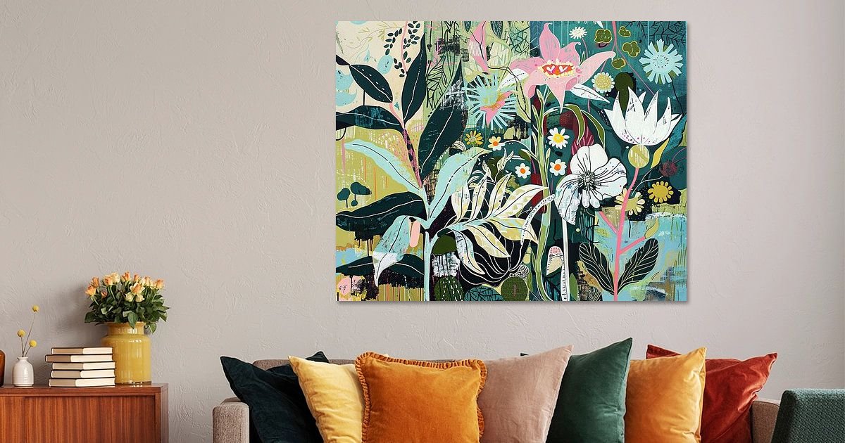 Schilderij van De Mooiste Kunst op canvas, behang en meer